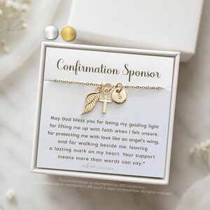 Confirmation Sponsor Gift for Women Sponsor Confirmation Necklace Gifts ...