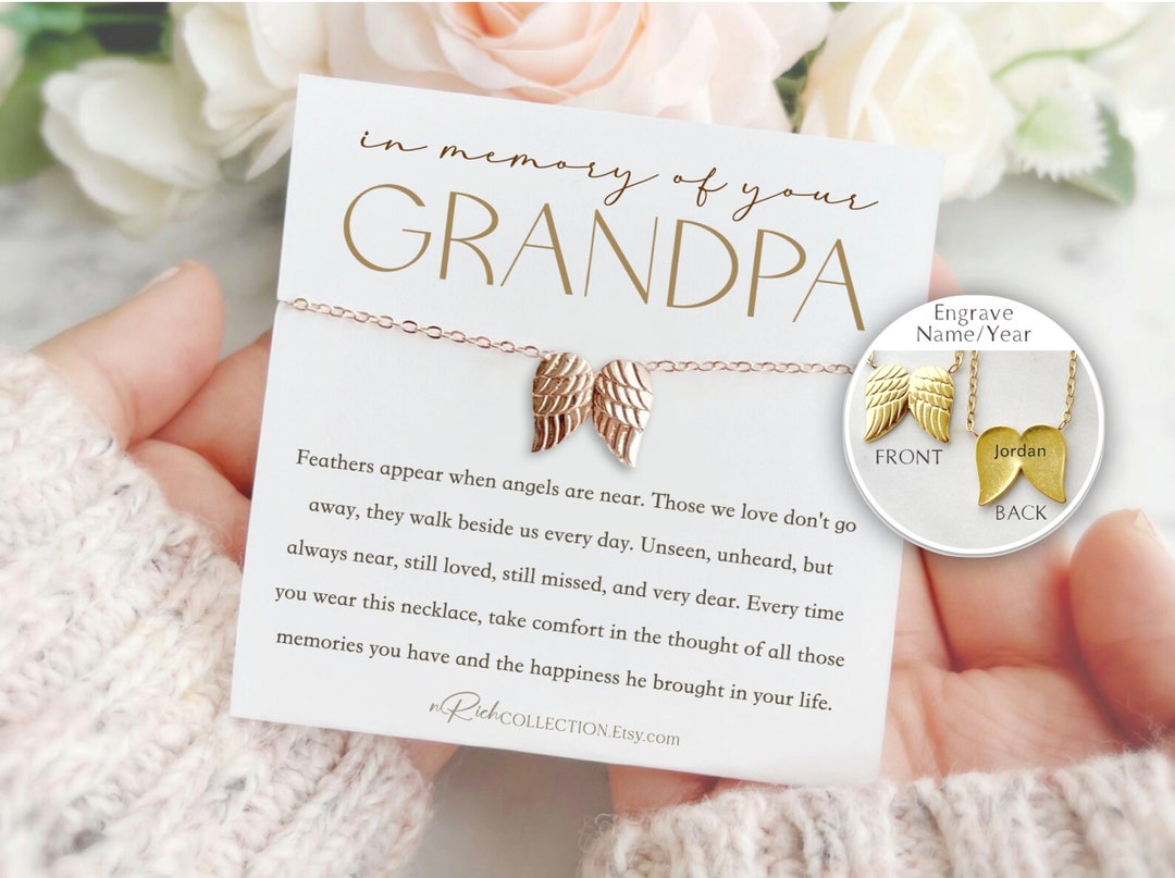 Loss of Grandfather Sympathy Gift Grandpa Memorial Gift Condolence Pass ...