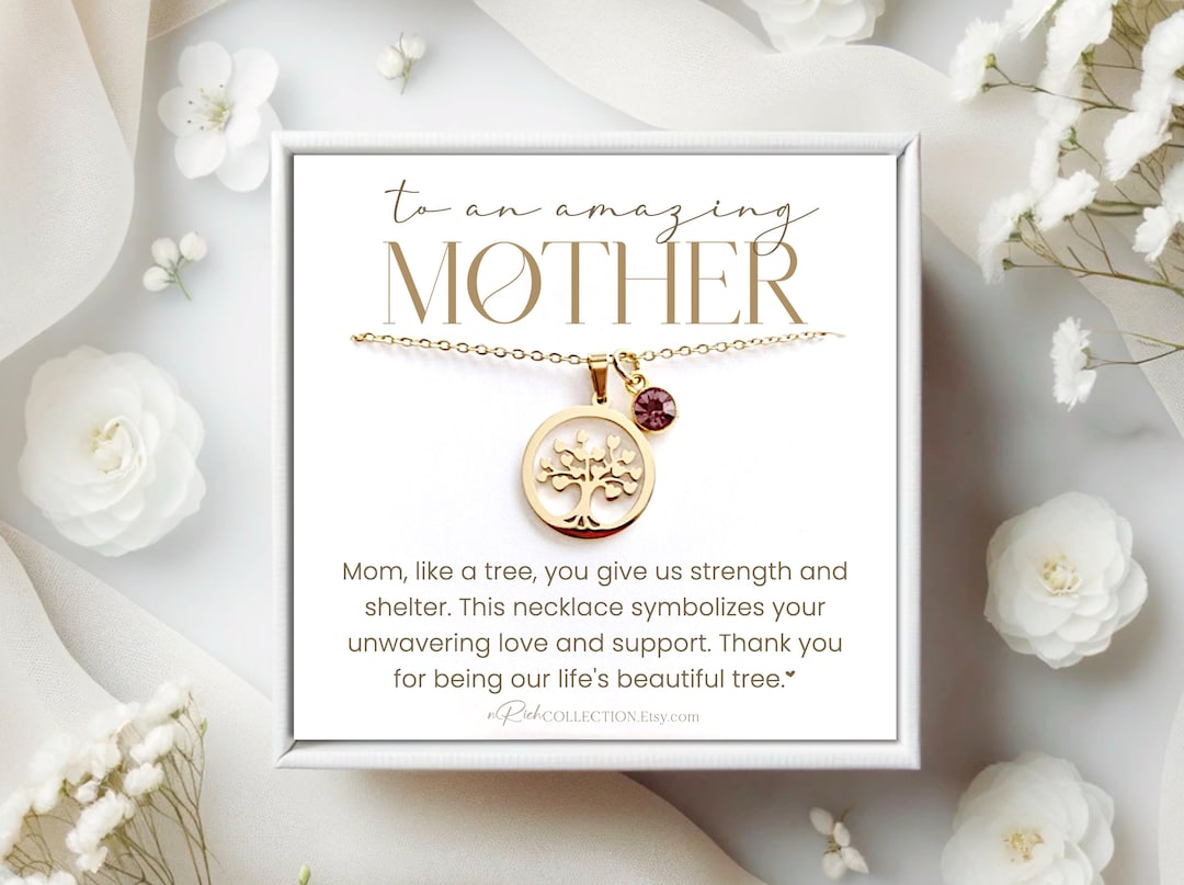 Sentimental Mother Gift Ideas for Mother Family Tree Necklace Gift for ...
