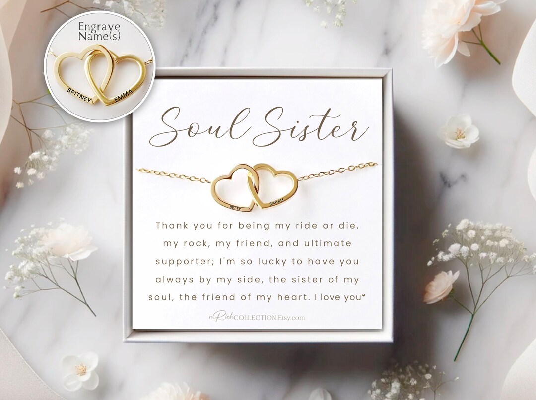 Soul Sister Gifts Best Friend Necklace Soul Sister Necklace - Etsy
