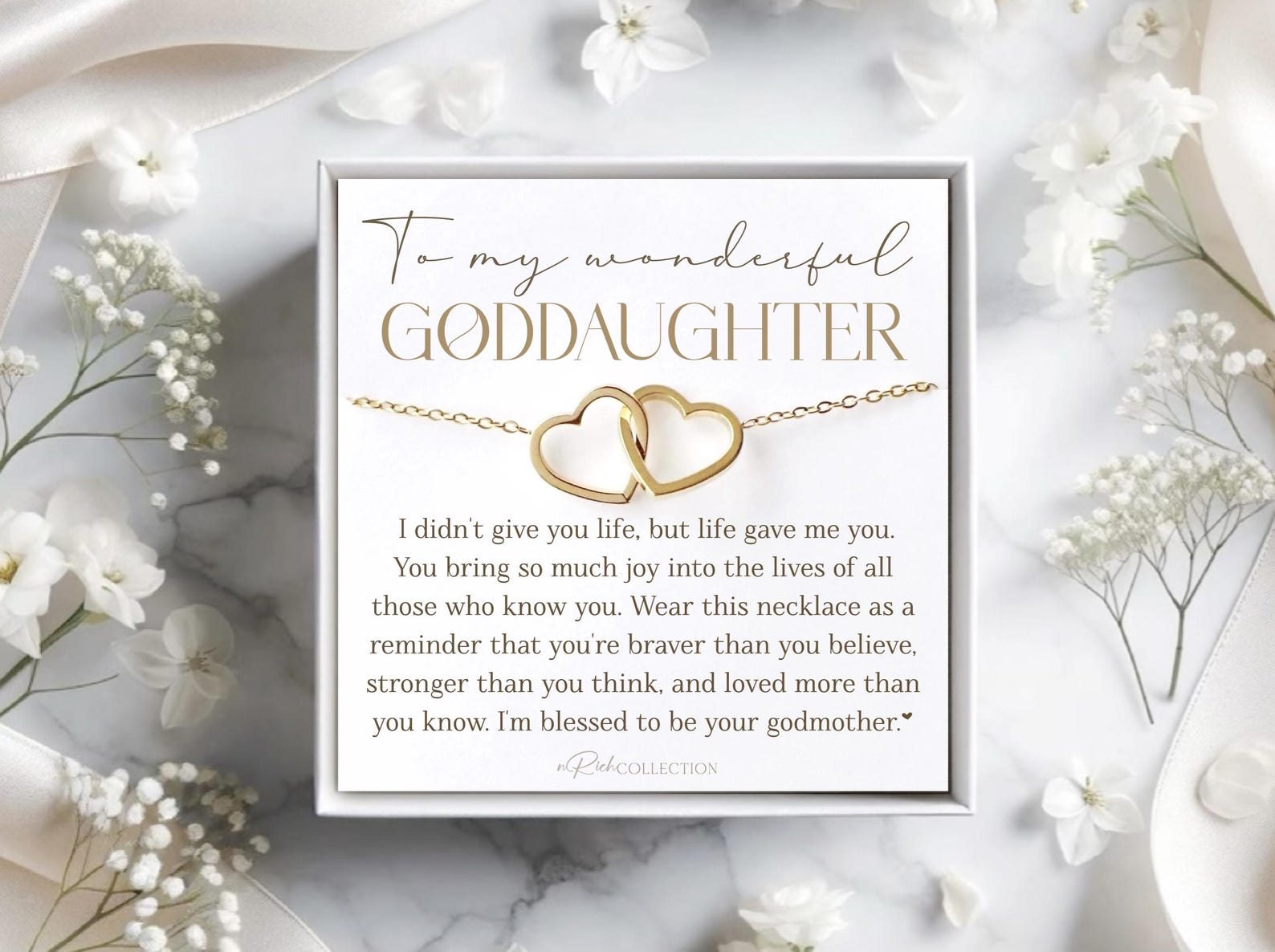 Goddaughter Necklace, Goddaughter Gift, Baptism Gift for Goddaughter ...