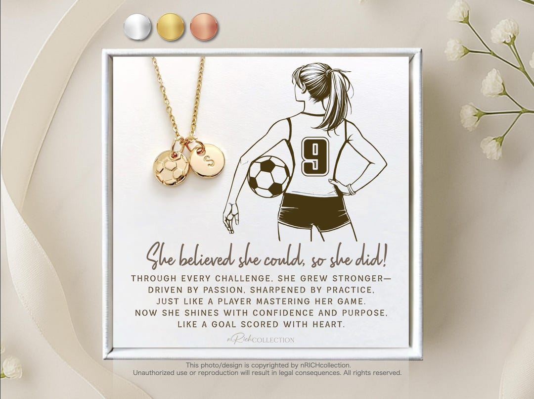 Personalized Soccer Gifts, Gift for Soccer Players Girls, Soccer ...