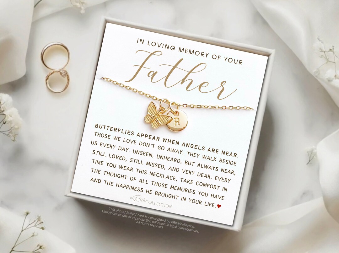 Loss of Father Gift Grief Gift Father Remembrance Necklace Sympathy ...