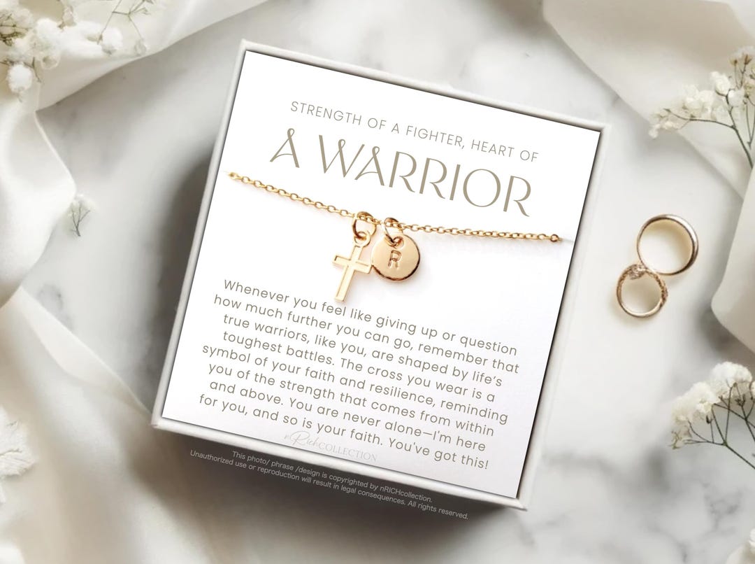 Warrior Gift Necklace Strength of a Fighter Hardship Gift Strength ...