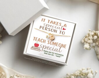 Personalized Special Education Teacher Bracelet Gift for Special Ed ...