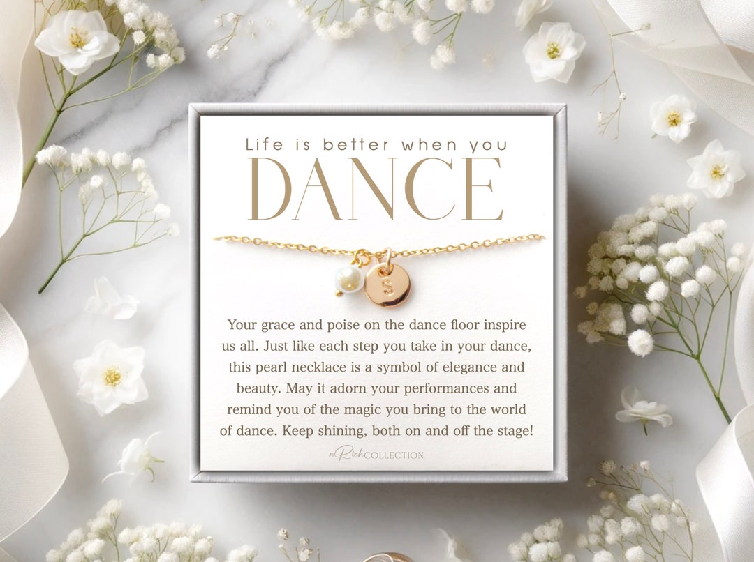 Personalized Dance Team Gifts, Ballet Necklace, Dance Recital Gifts ...