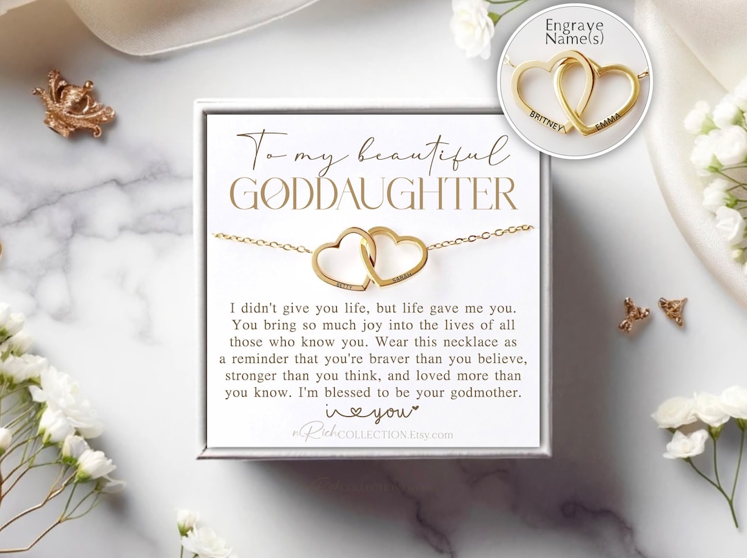 Goddaughter Necklace, Goddaughter Gift, Baptism Gift for Goddaughter ...