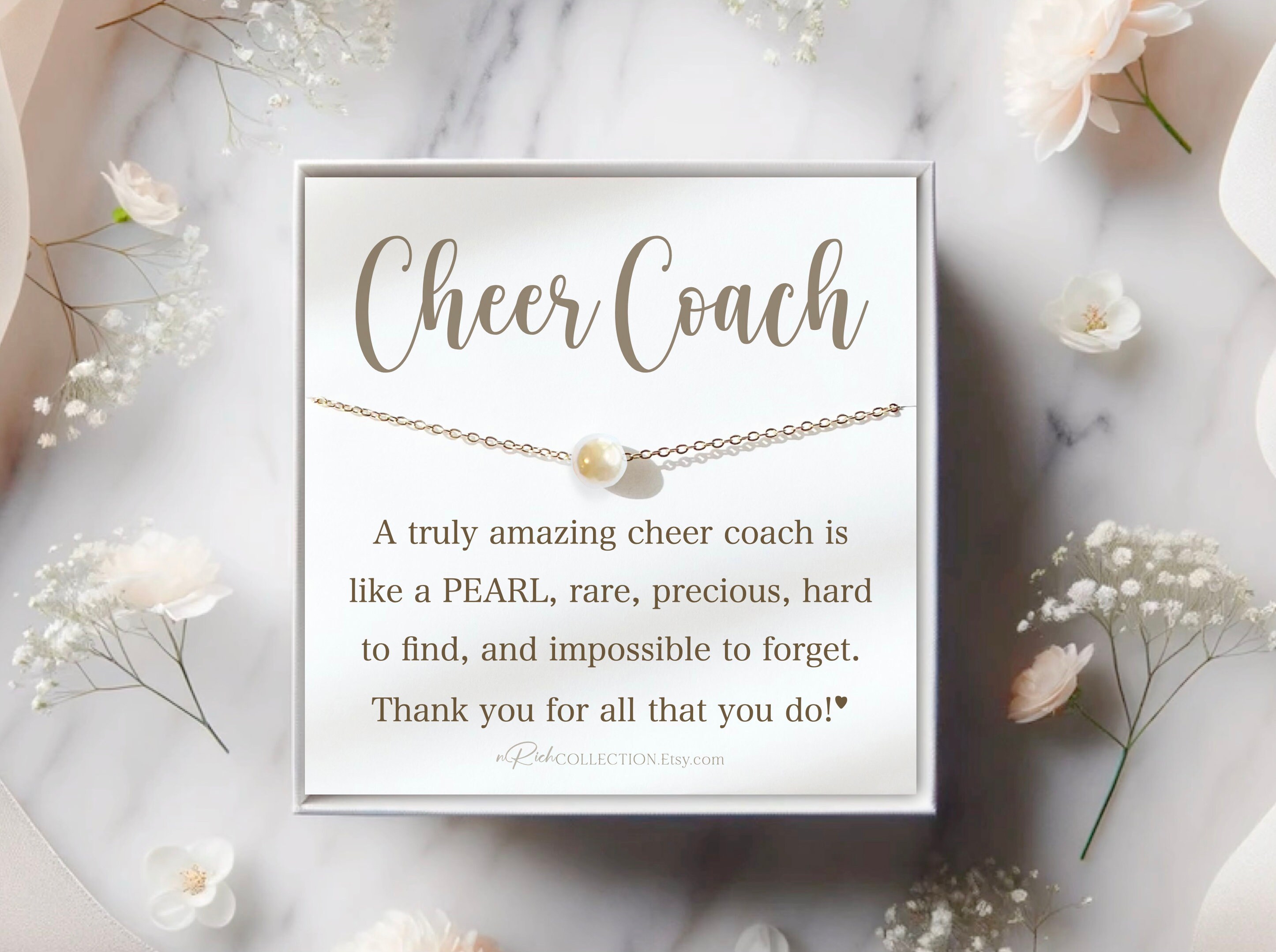 Cheer Coach Appreciation Gift for Her Necklace Gift Jewelry Gift Gift ...