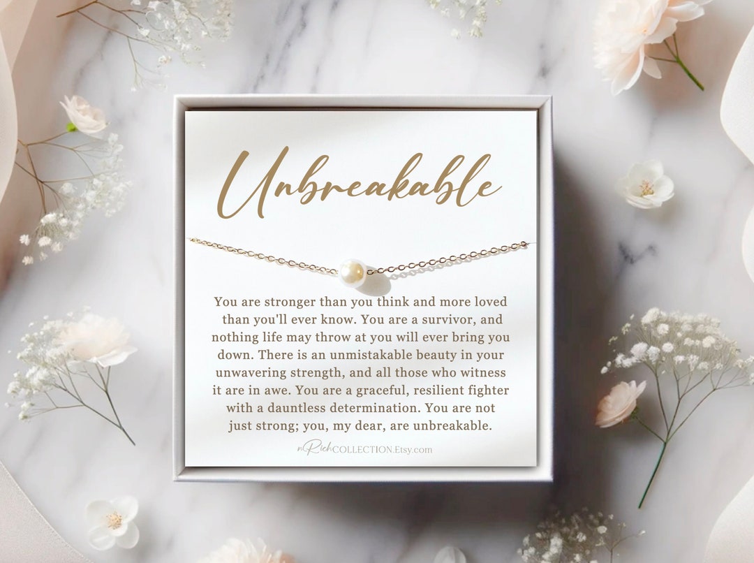 Unbreakable Strength Pendant Necklace Strong Woman Encouragement ...