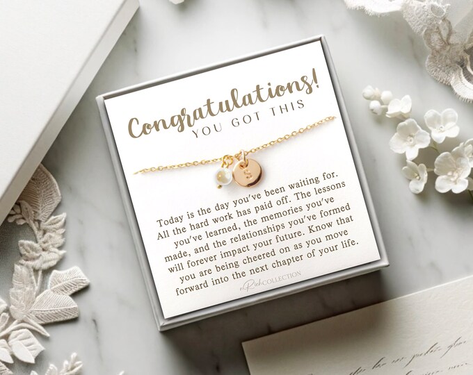 Graduation Necklace, Graduation Gift, Graduation Jewelry, Class of 2022 ...