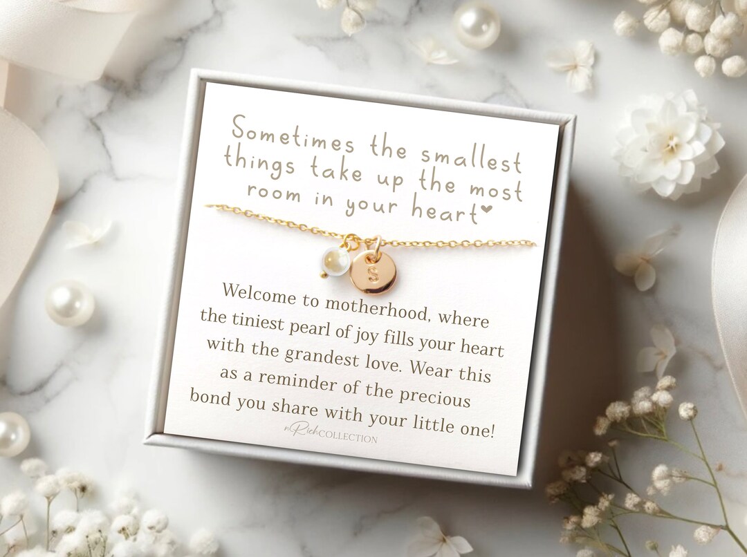 Personalized New Mom Gift Welcome Motherhood Jewelry for First-time ...