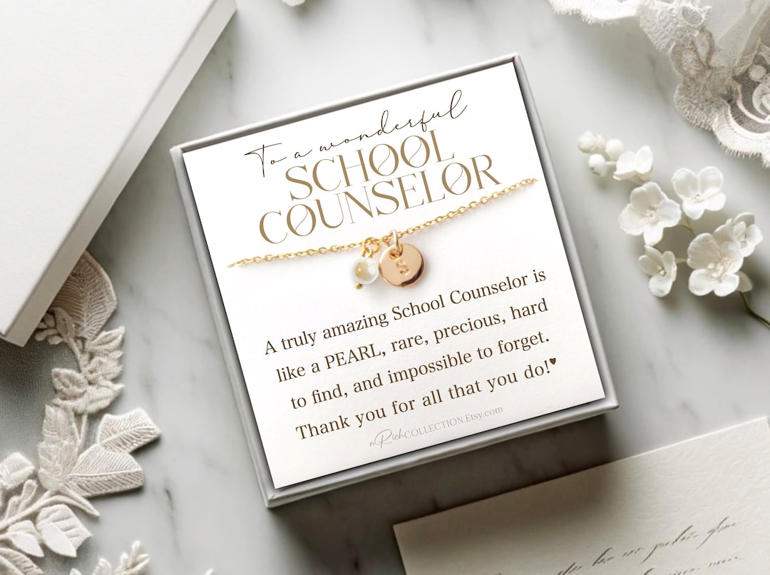 School Counselor Appreciation Gift for Her Necklace Gift Jewelry Gift ...