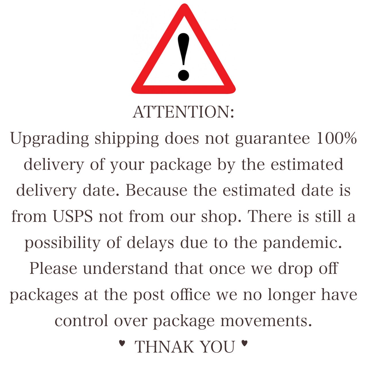 SHIPPING UPGRADE | Etsy