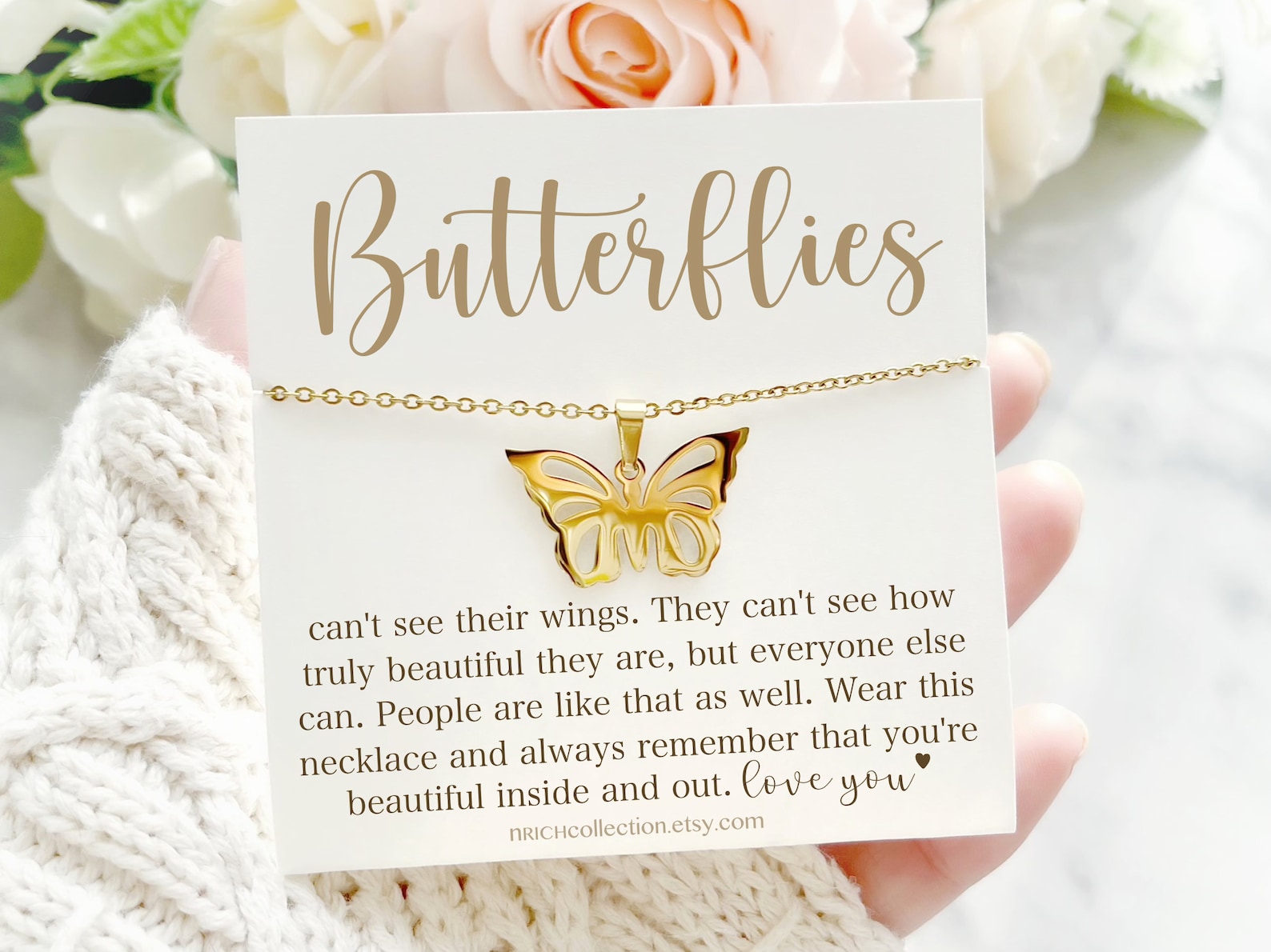 Butterfly Necklace Gift Birthday Gift for Her Gift for Woman | Etsy