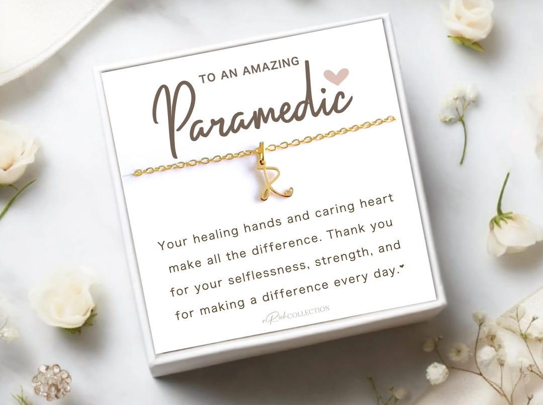 Paramedic EMT Gift - Hero Medical Worker Jewelry Thank You & First ...