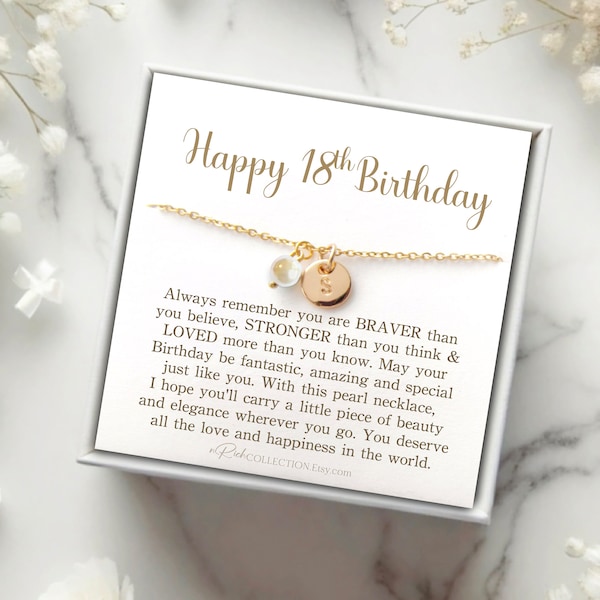 18th Birthday Necklace - Etsy