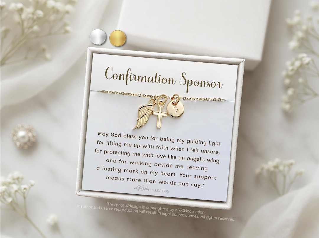 Confirmation Sponsor Gift for Women Sponsor Confirmation Necklace Gifts ...