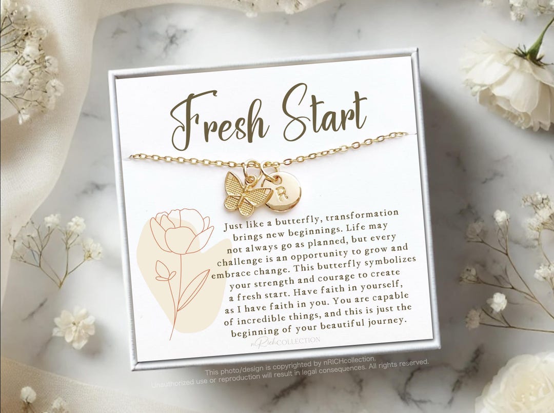 Fresh Start Necklace - Encouragement Gift for Her | New Beginning ...