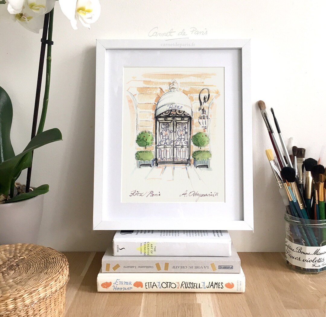 Ritz Paris Paris Watercolor, Paris Art Print, Paris Wall Art, Paris ...