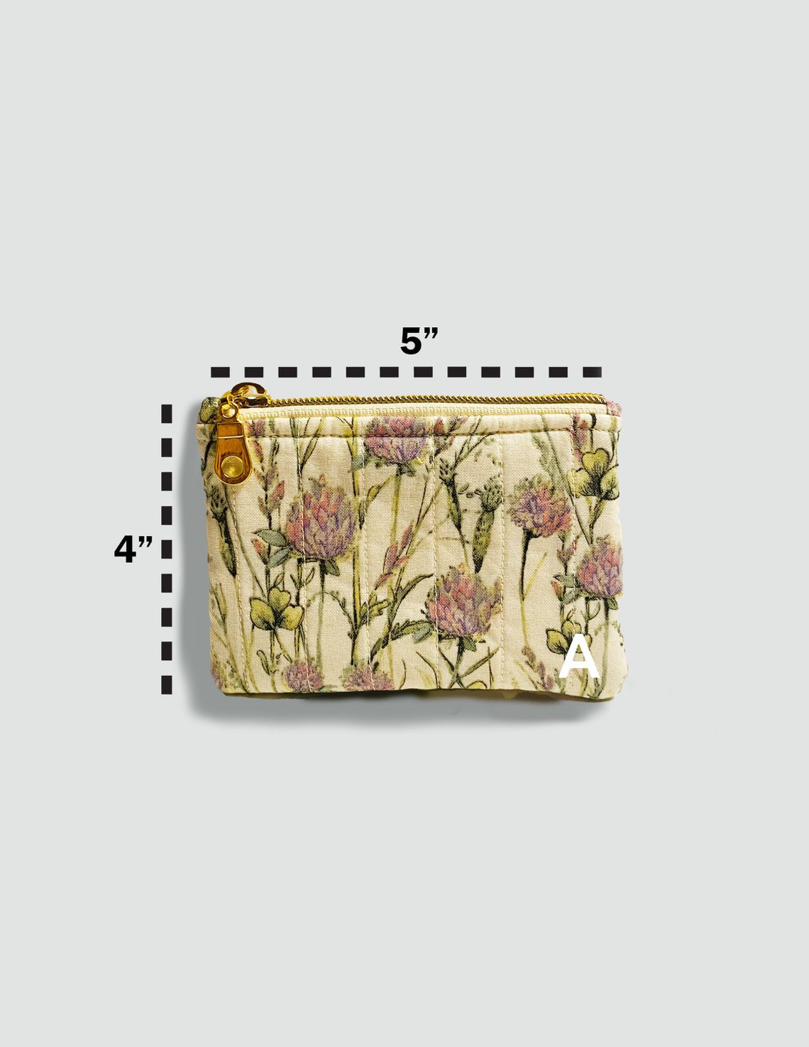 Quilted Small Zipper Pouch - Etsy