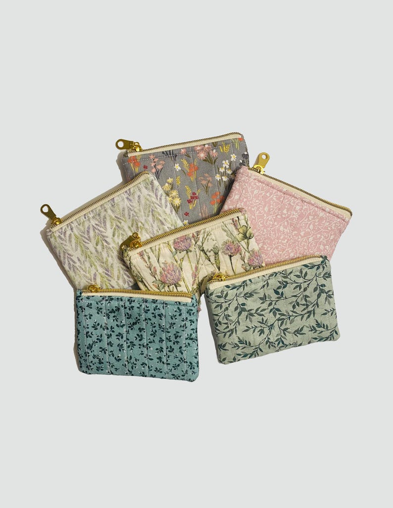Quilted Small Zipper Pouch - Etsy