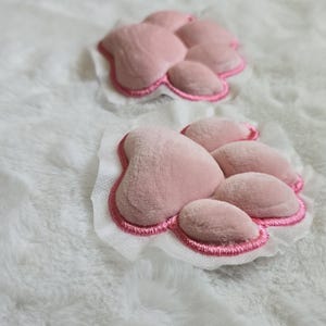 Plush Pink Paw Pad Bean Cat Style Stuffed Mochi for Furry Socks Gloves ...