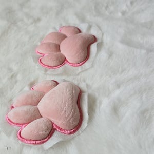 Plush Pink Paw Pad Bean Cat Style Stuffed Mochi for Furry Socks Gloves ...