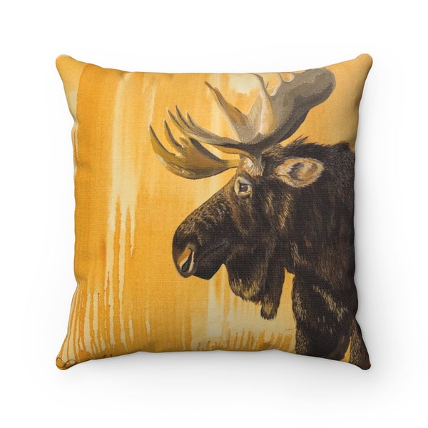 Moose Pillow - Etsy