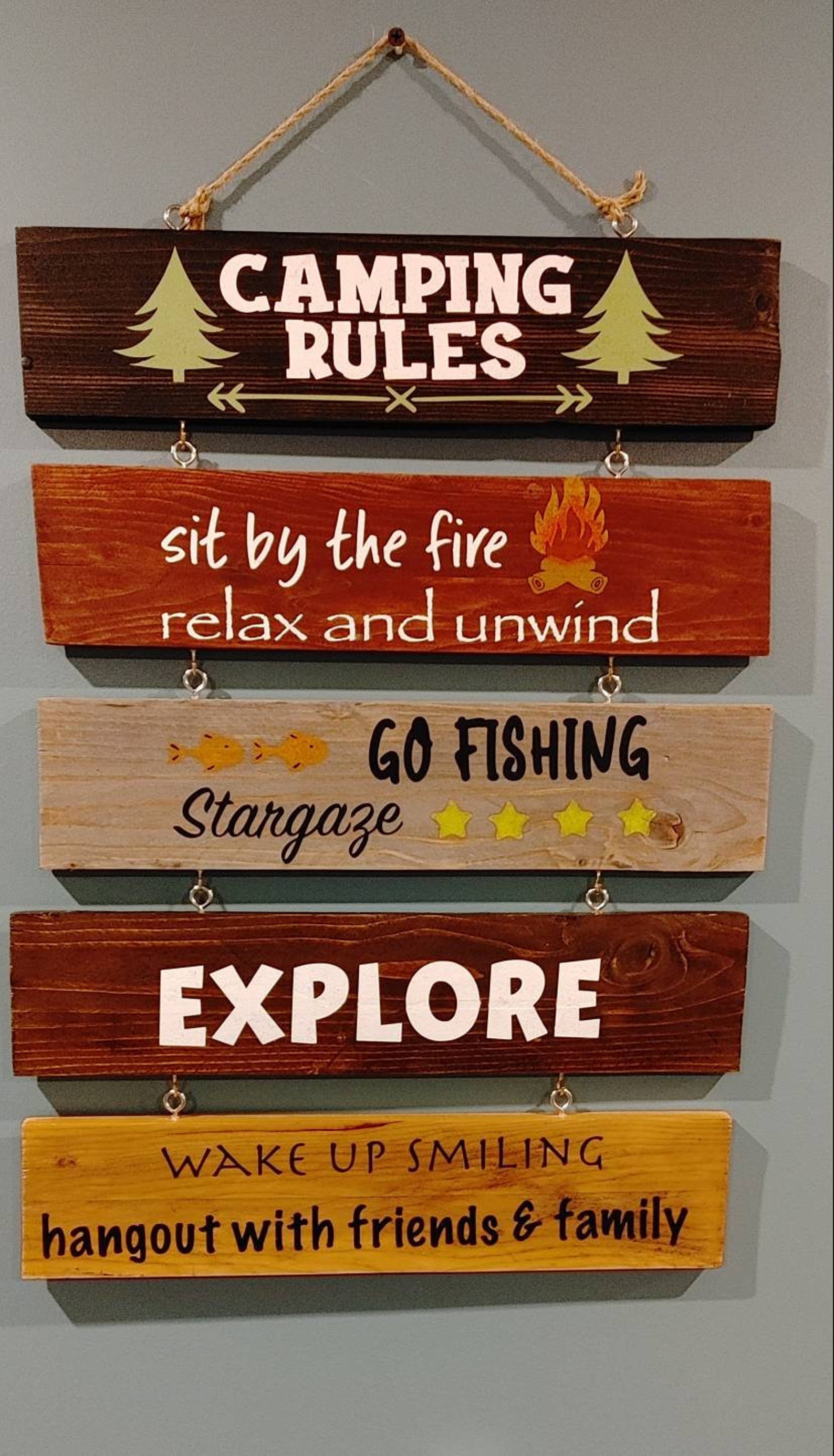 Camping Rules Sign - Etsy Canada