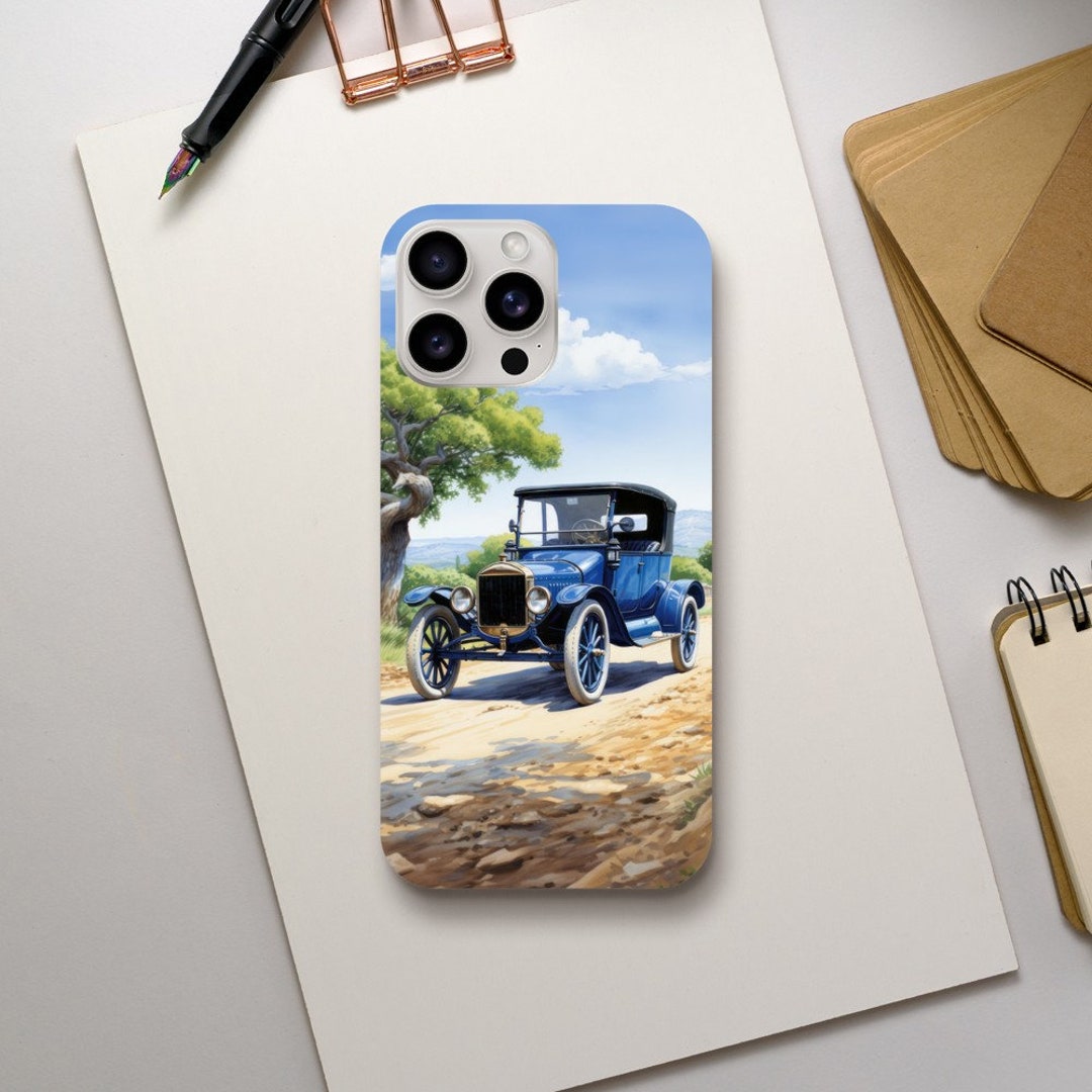 Vintage Elegance Oil Pastel Classic Ford Model T Art Iphone/samsung ...