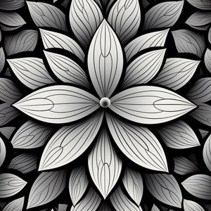 M.C. Escher Inspired Flower of Life Geometric Canvas Artwork, Home ...