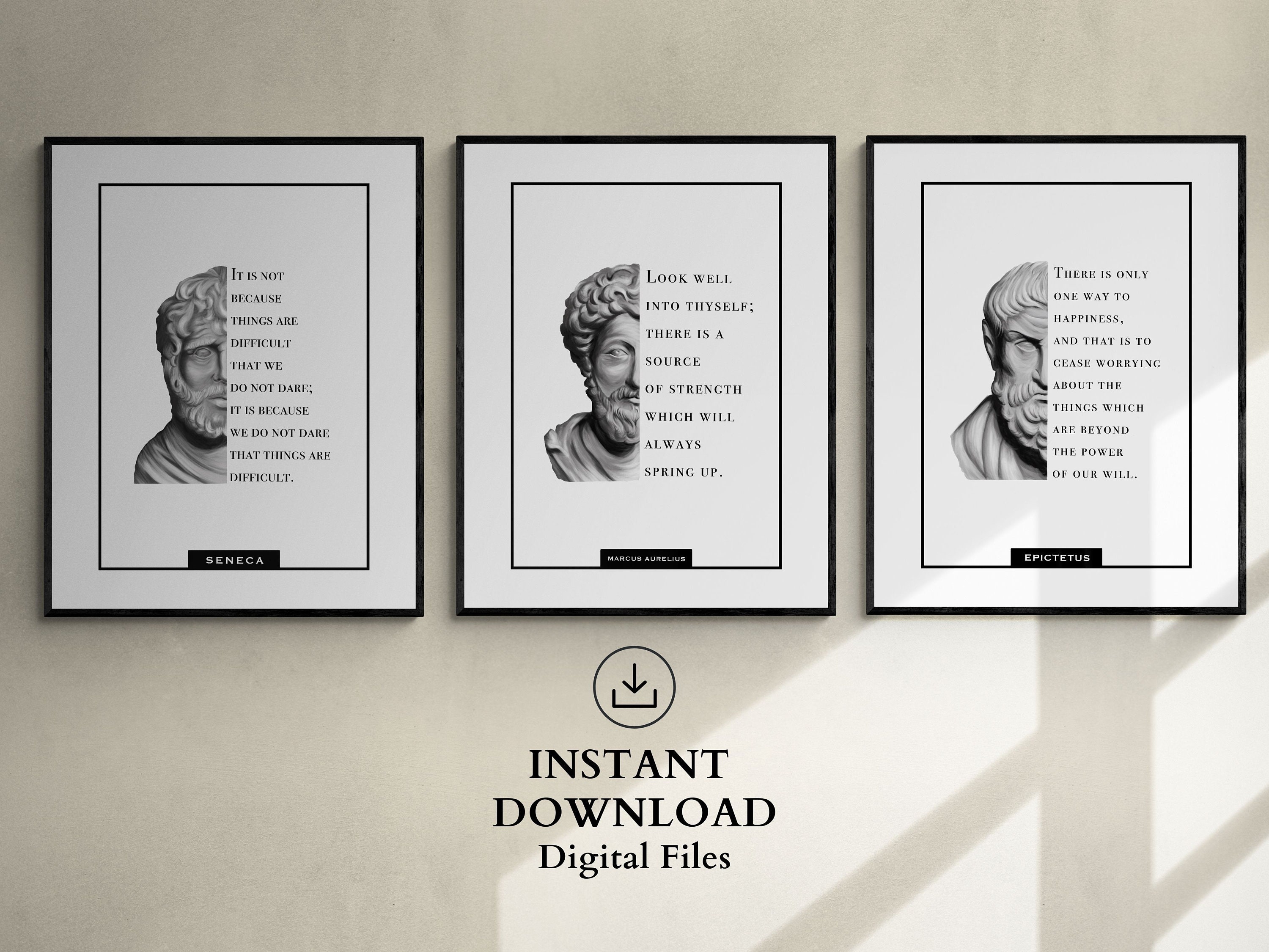 Marcus Aurelius Quote Poster Stoicism Print Philosophy Gift - Etsy