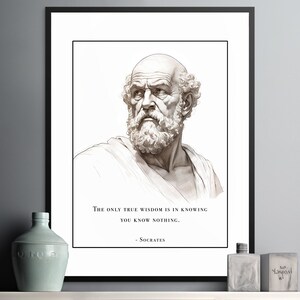 Socrates Digital Art, True Wisdom in Knowing Nothing - Ancient Insights ...