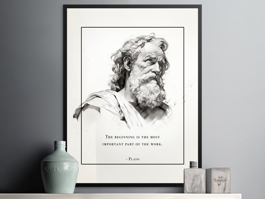 Plato's Wisdom Digital Art, Significance of Beginnings - Ancient ...