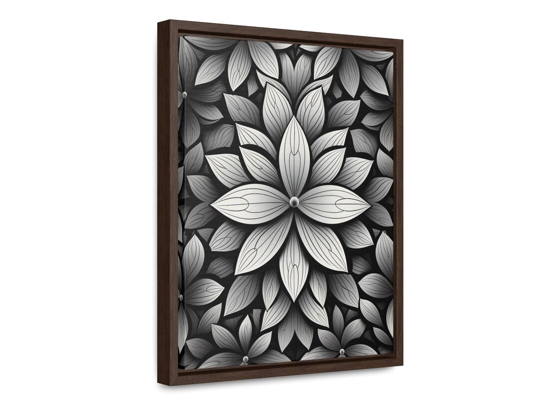 M.C. Escher Inspired Flower of Life Geometric Canvas Artwork, Home ...