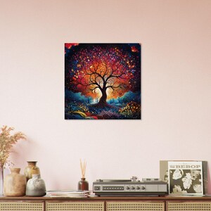 Vivid Tree of Life Wrapped Canvas Art - Nature-inspired Wall Decor ...