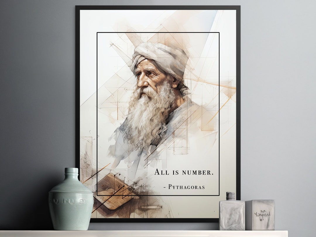 Pythagoras Digital Art, Universe in Numbers - Ancient Wisdom on ...