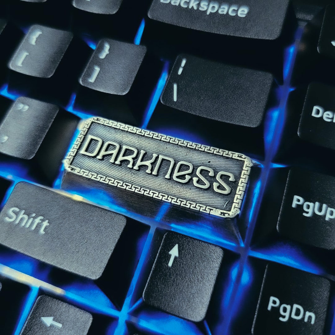 Shift Keycap DARKNESS Keycap Custom Handmade Premium Solid Sterling ...