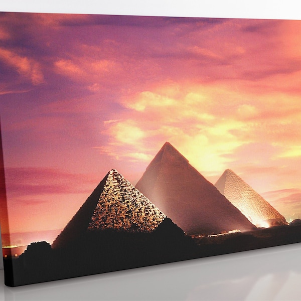 Pyramids Landscape Art - Etsy