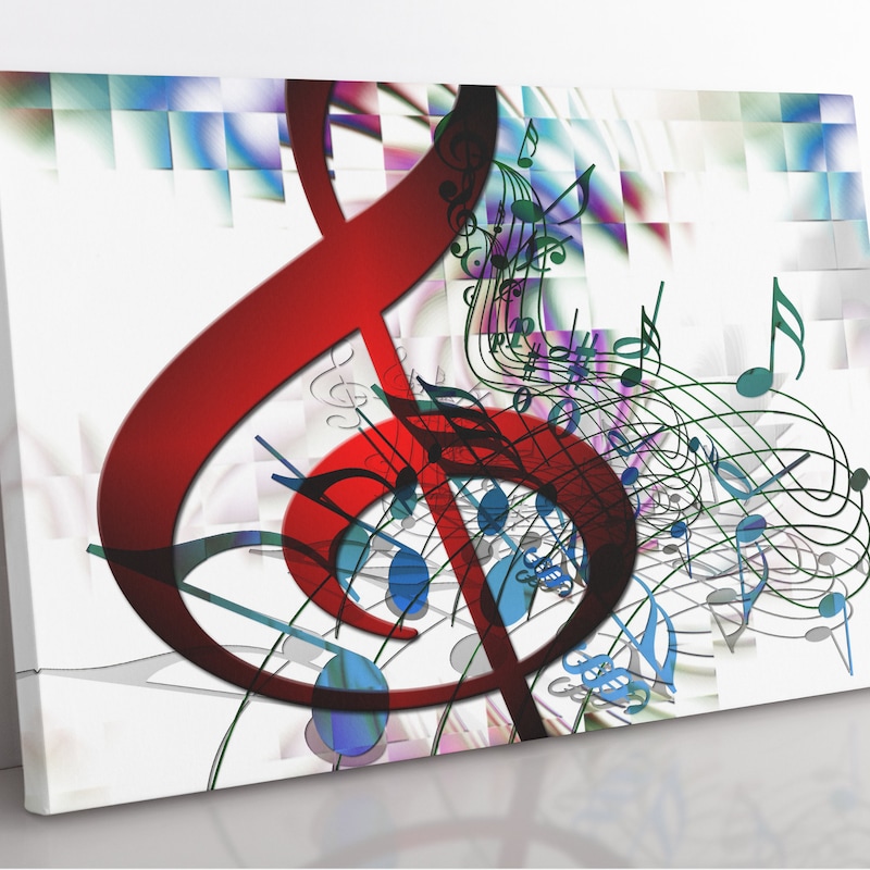 Music Notes Wall Art - Etsy