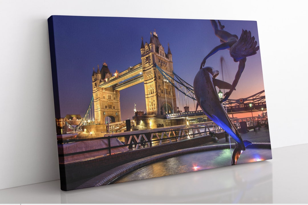 London Tower Bridge Canvas Print: City Skyline Wall Art - Etsy