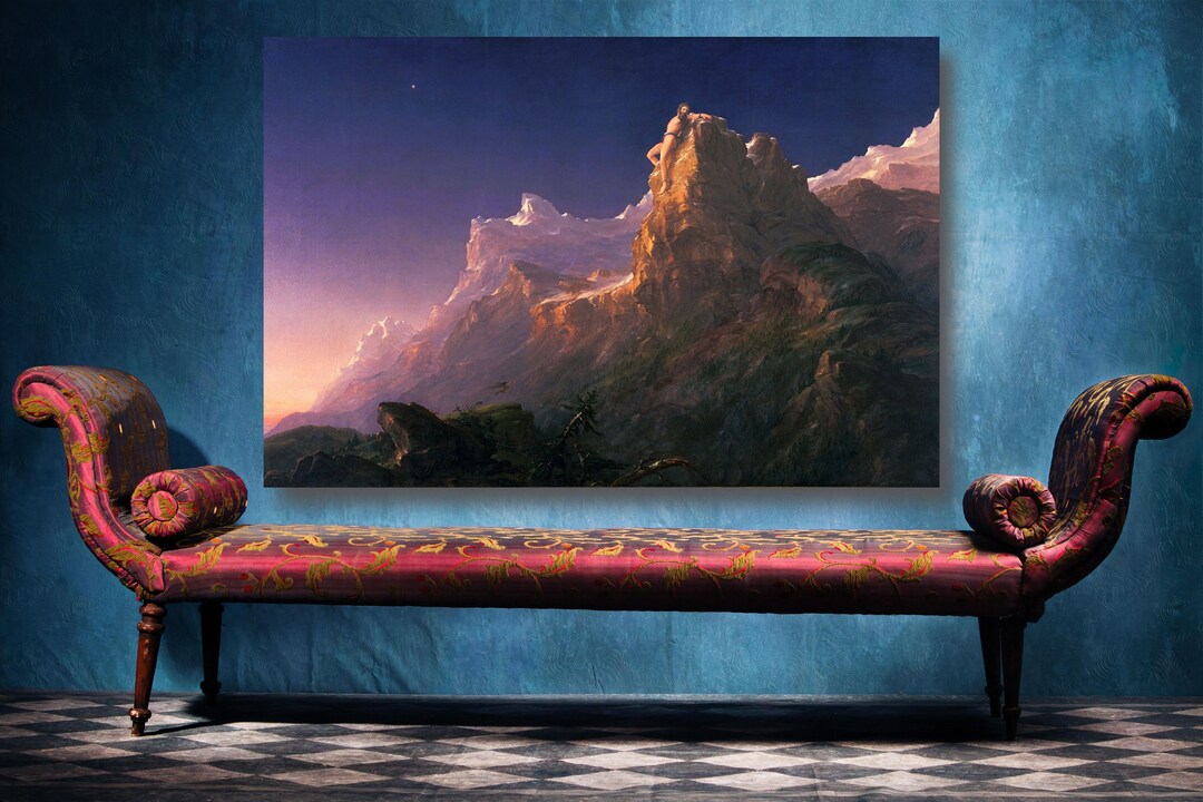 Thomas Cole - Prometheus Bound Wall Art, Large Unframed Fine Art Poster ...
