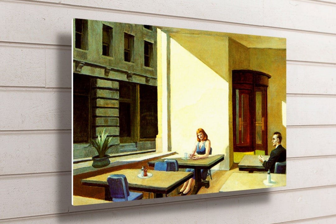 Edward Hopper Sunlight in a Cafeteria Metal Art Print - Ready to Hang ...