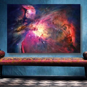 Orion Nebula Acrylic Glass Wall Art, High Gloss Hubble Telescope Home ...