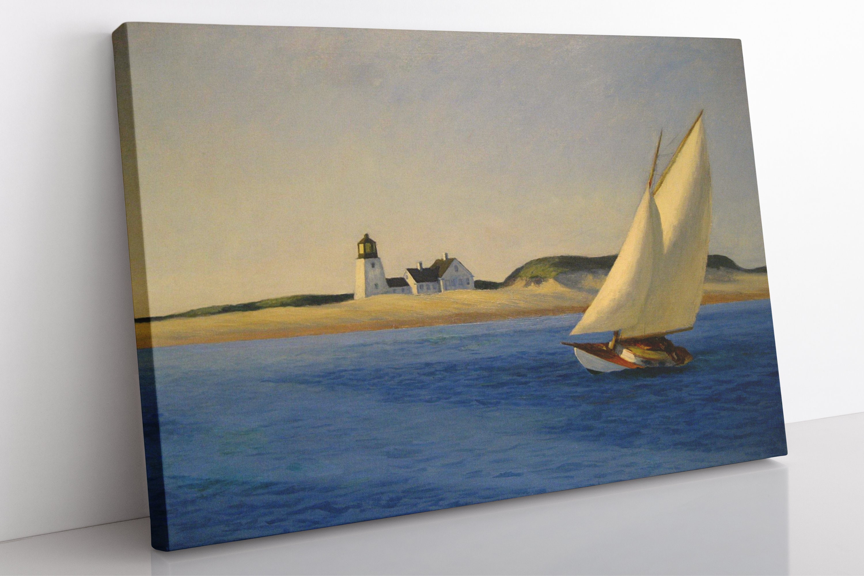 Edward Hopper the Long Leg Canvas Wall Art Framed Nautical - Etsy