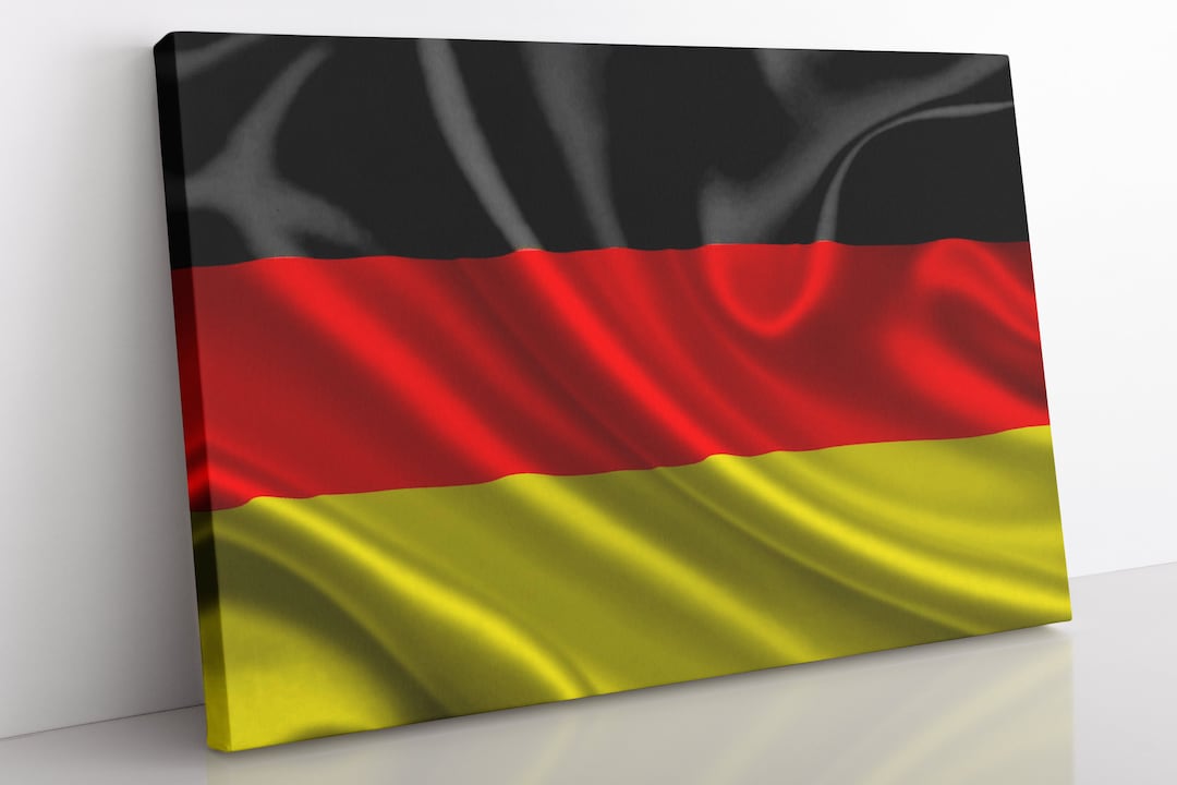 Germany Flag Canvas Wall Art, German Flag Print Home Decor Wall Art ...