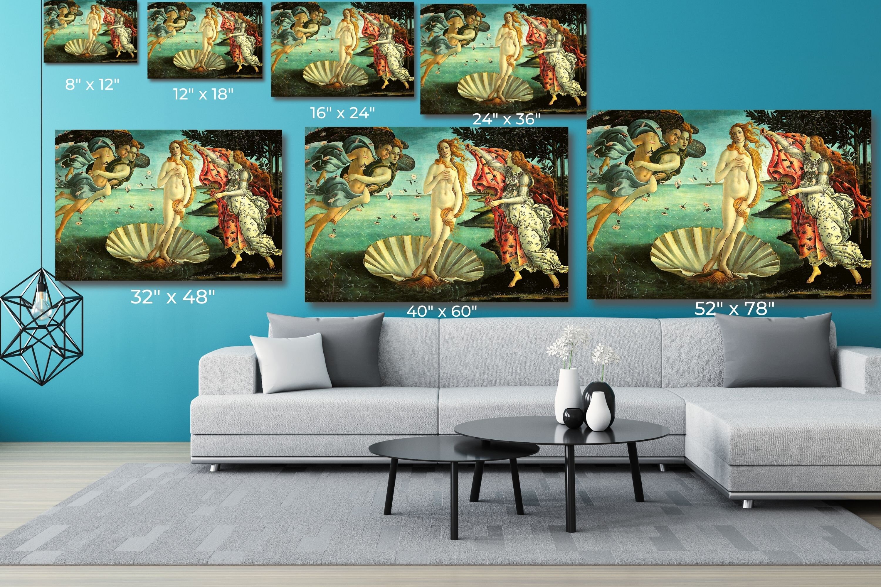 Sandro Botticelli Birth of Venus Canvas Wall Art Large - Etsy