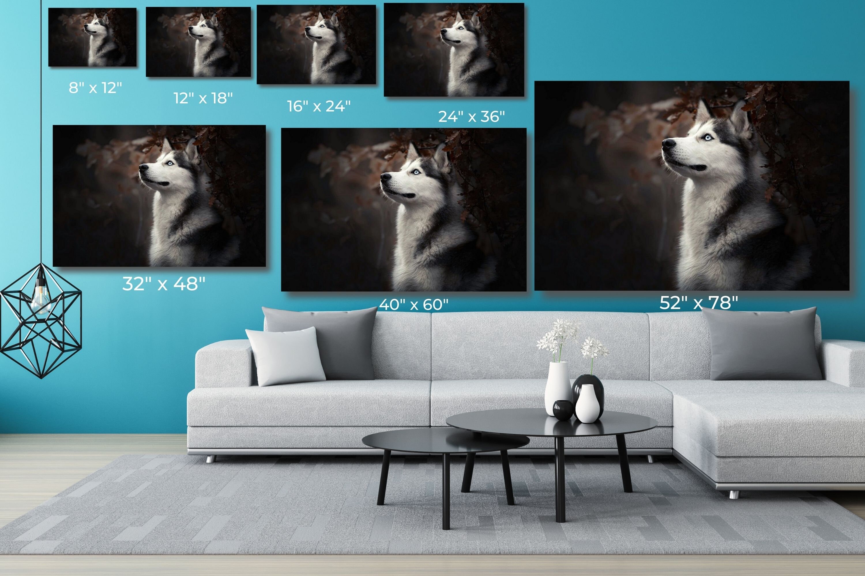 Siberian Husky Wall Art Large Unframed Dog Poster Print Home - Etsy UK