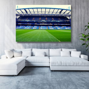 Chelsea FC Stamford Bridge Canvas Wall Art, Large Wall Art Chelsea ...