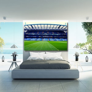 Chelsea FC Stamford Bridge Canvas Wall Art, Large Wall Art Chelsea ...